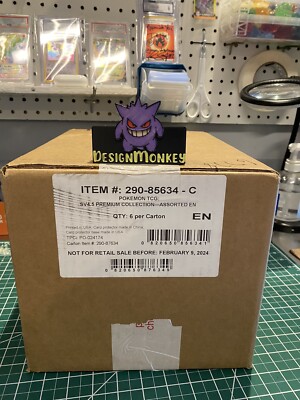 SEALED CASE 6x ex Premium Collection Paldean Fates SV04.5 Pokemon ...