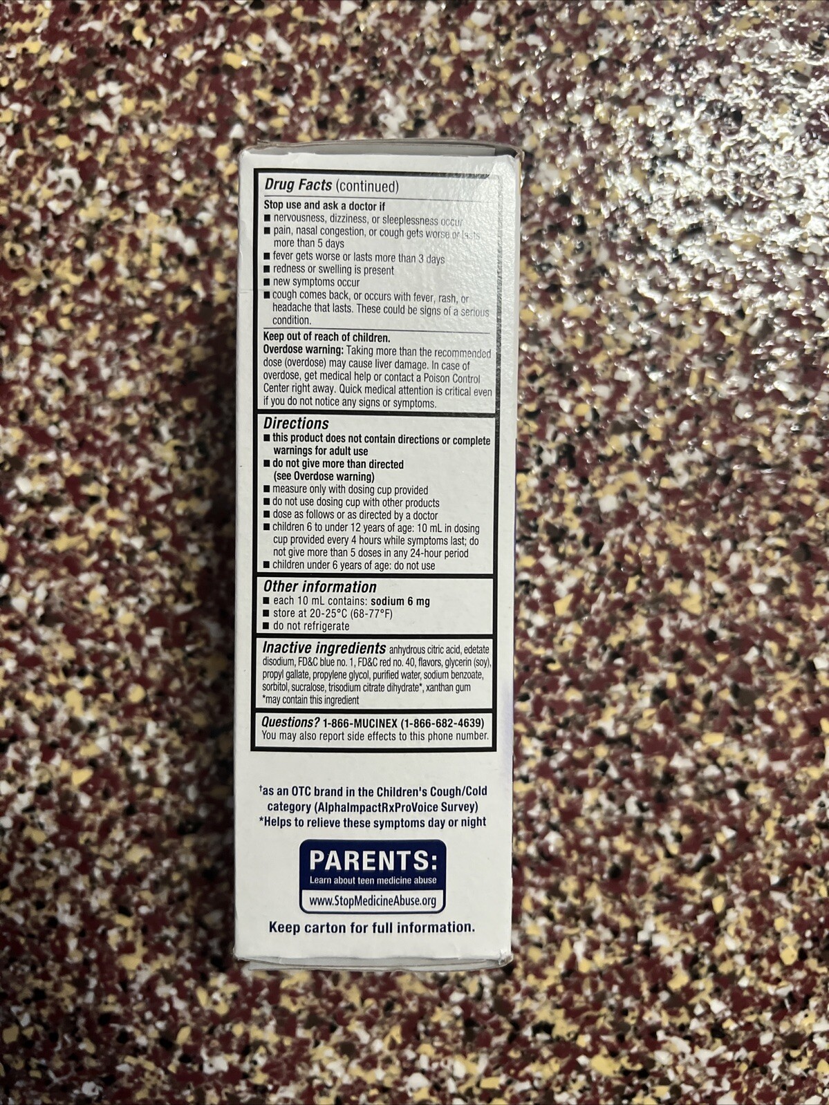 Mucinex Kid's Cold Cough & Sore Throat Liquid Berry 4oz 363824278643 ...