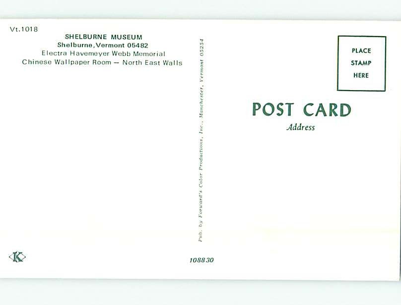 Unused Pre-1980 MUSEUM SCENE Shelburne Vermont VT : make an offer ...