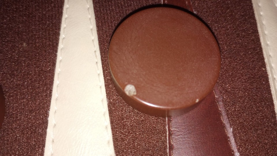 Backgammon Set Fabric Board All Pieces Complete Some Chipped Pieces ...