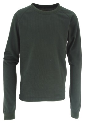 TERRAMAR W7569 BIG KIDS 2.0 MICROTHERMAL BASELAYER THERMAL CREW TOP ...