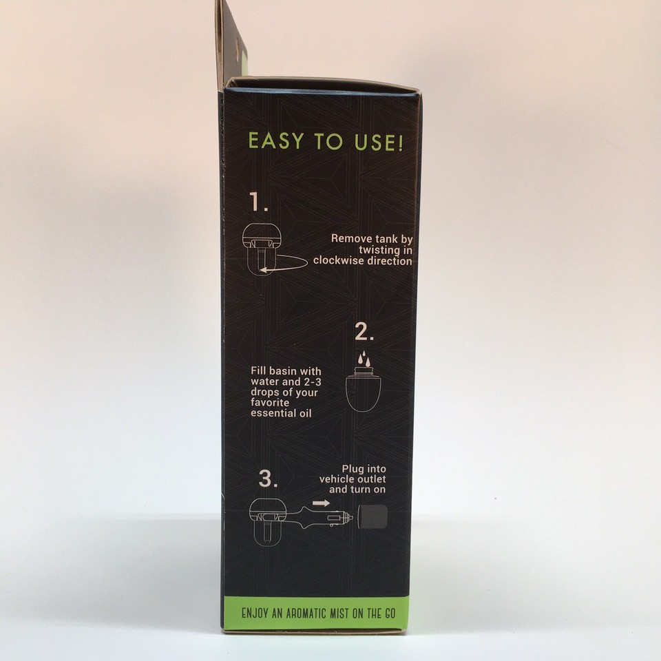 Aroma Essence 2-in-1 Car Humidifier Essential Oil Diffuser ...