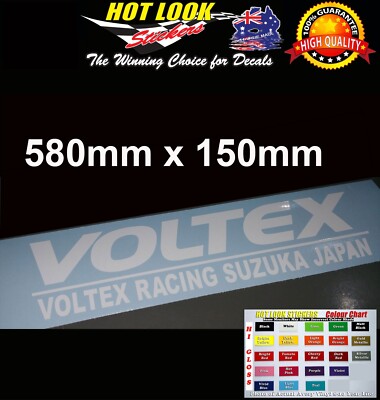 VOLTEX RACING GT WING VINYL STICKER EVO X SUBARU FT86 350Z 370Z S2000 ...