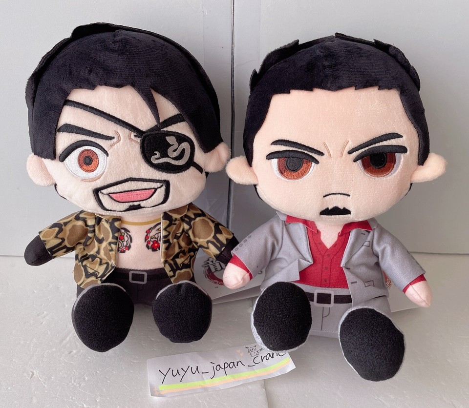Yakuza Ryu Ga Gotoku Kazuma Kiryu Goro Majima Plush Doll Set Of 2 Sega ...