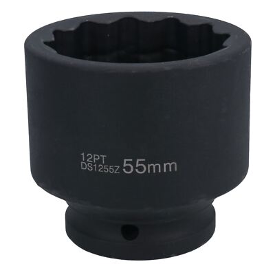 55mm 3/4in Drive Metric Shallow Impact Hub Wheel Nut Socket 12 Sided Bi ...