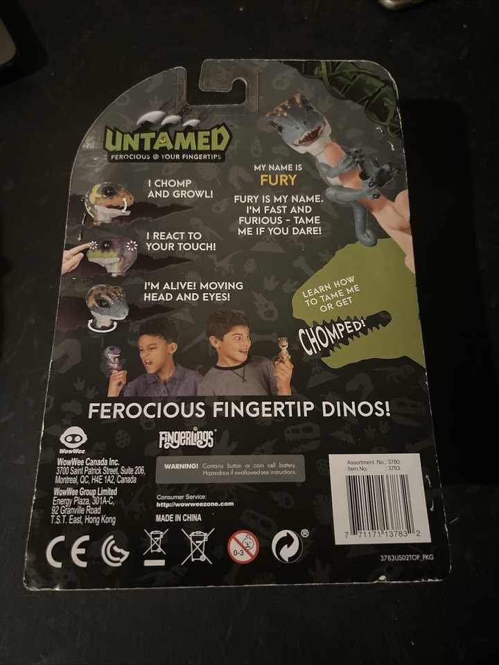 Untamed Raptor by Fingerlings - Fury Blue - Interactive Collectible ...