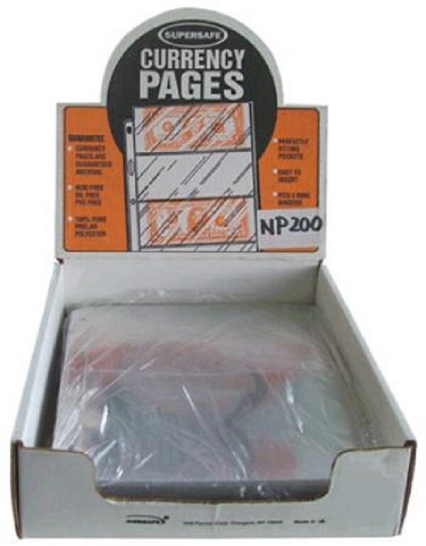 Album For Certified Graded Banknotes PMG PCGS Bills 12 CLEAR Pages ...