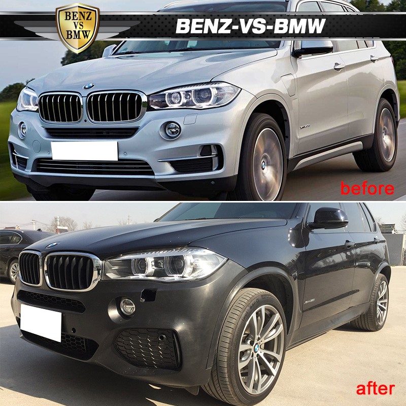 Fit 2014-2018 BMW F15 X5 M Sport Style Front Bumper Cover Conversion ...