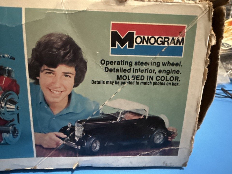 Vintage BIG! '32 Ford Street Rod! 1/8th Scale! Monogram Model Kit Deuce ...