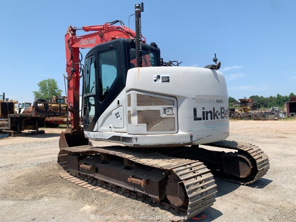 2014 Link Belt 145X3 Excavator Cab Aux Hydraulics Trackhoe Q/C bidadoo ...