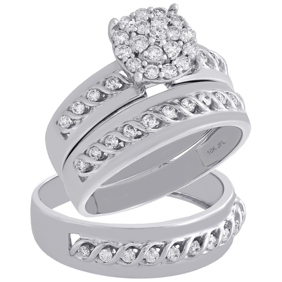 Trio Wedding Ring Sets