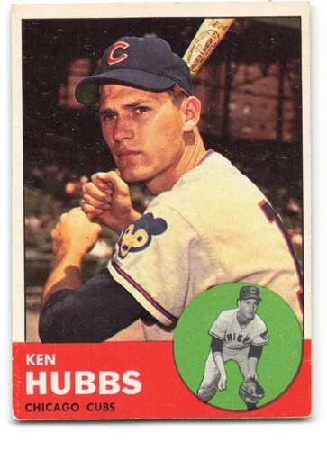1963 Topps #15 Ken Hubbs EX Excellent Cubs UER ID:336782 | eBay