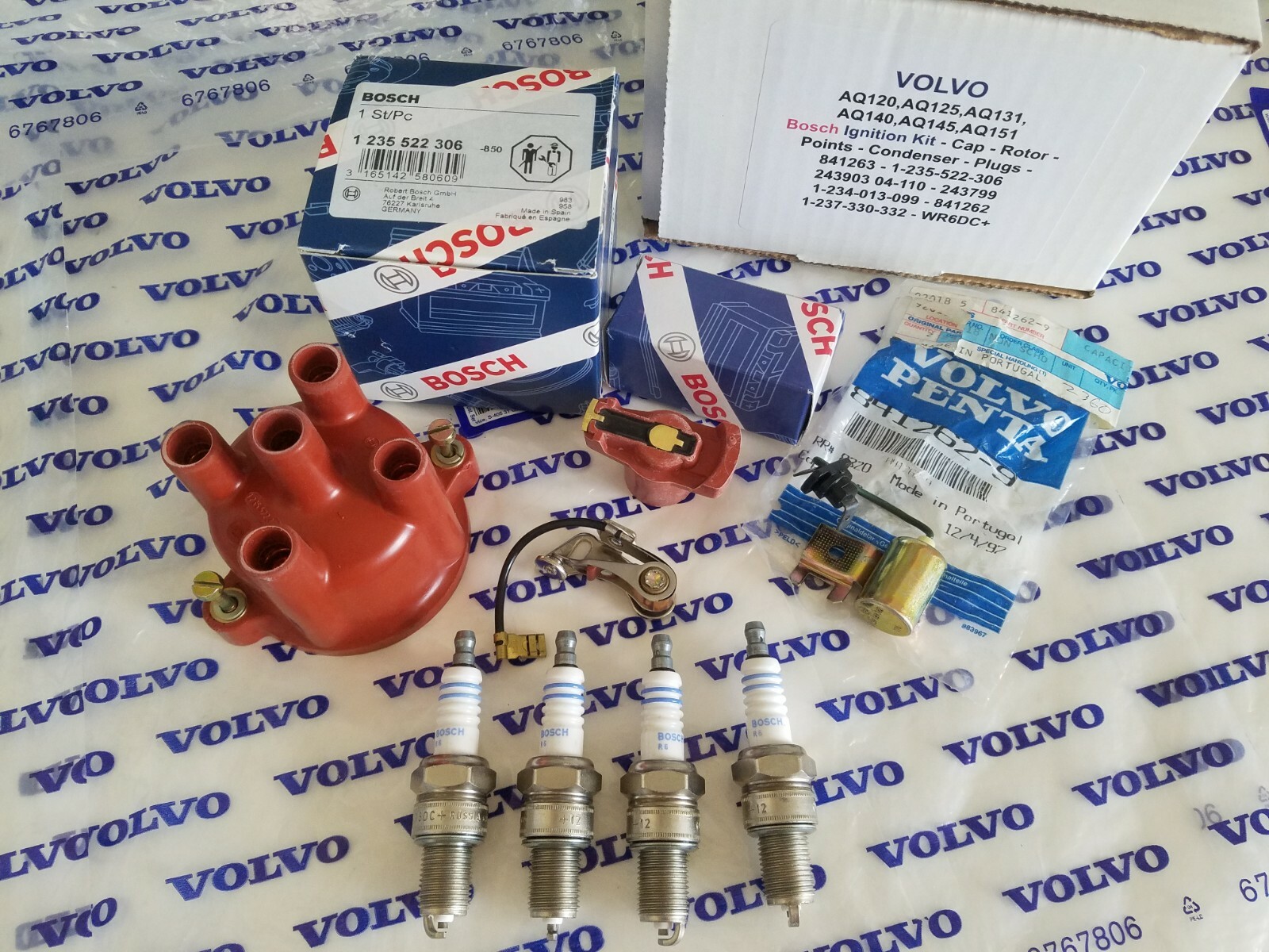 Volvo Penta AQ120 AQ125 AQ131 AQ140 AQ145 AQ151 Bosch Tune Up Kit with ...