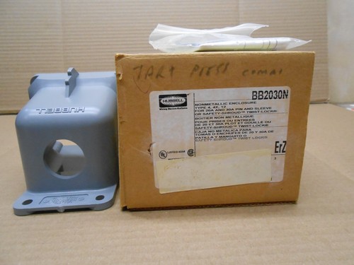 NEW HUBBELL BB2030N NON METALLIC ENCLOSURE BACK BOX THERMOPLASTIC TYPE ...