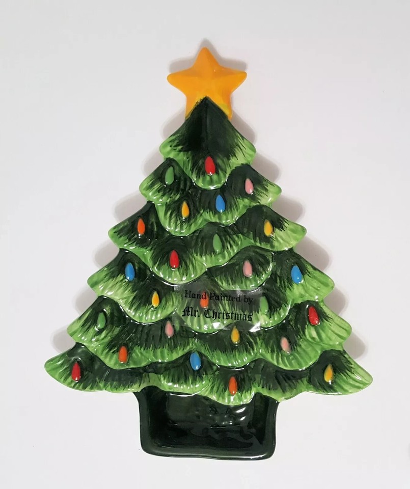 NEW Mr. Christmas 5-Piece Ceramic Nostalgic Christmas Tree Set NIB | eBay
