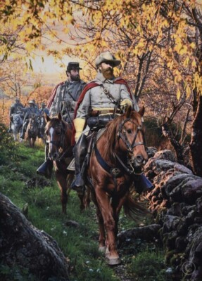 Surrounded Gen JEB Stuart 1863 John Paul Strain Civil War Studio Canvas ...