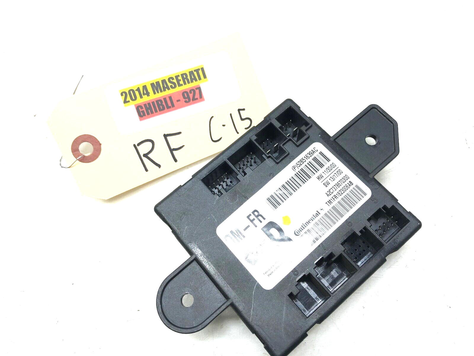 2014-2017 MASERATI GHIBLI RIGHT PASSENGER FRONT DOOR CONTROL MODULE OEM ...
