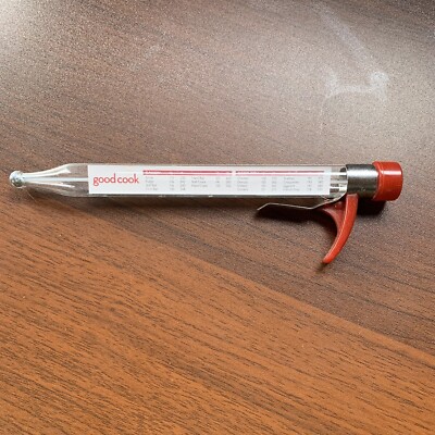 Goodcook red Classic Candy/Deep Fry Glass Thermometer Good Cook | eBay