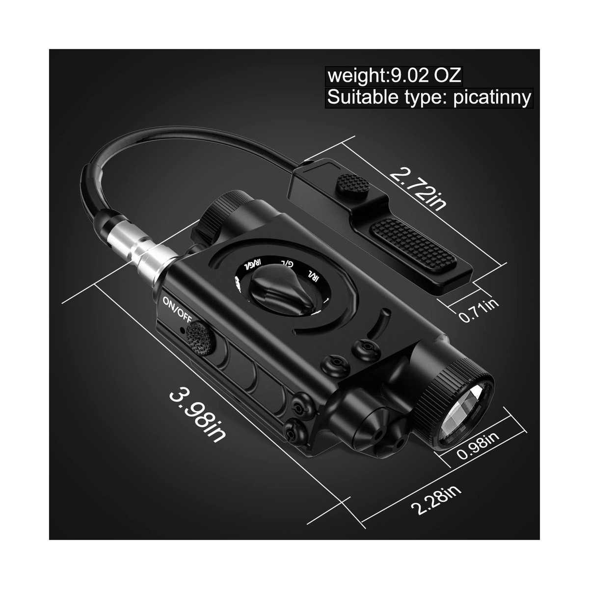 Blue Laser Tactical Light For CQB Ar Light SMSlaser XK68 1000 Lumens ...
