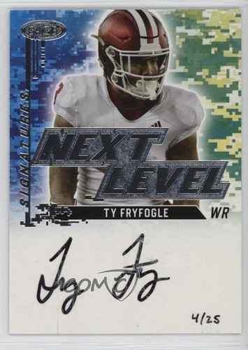2022 High Series Next Level Signatures Silver /25 Ty Fryfogle Rookie ...