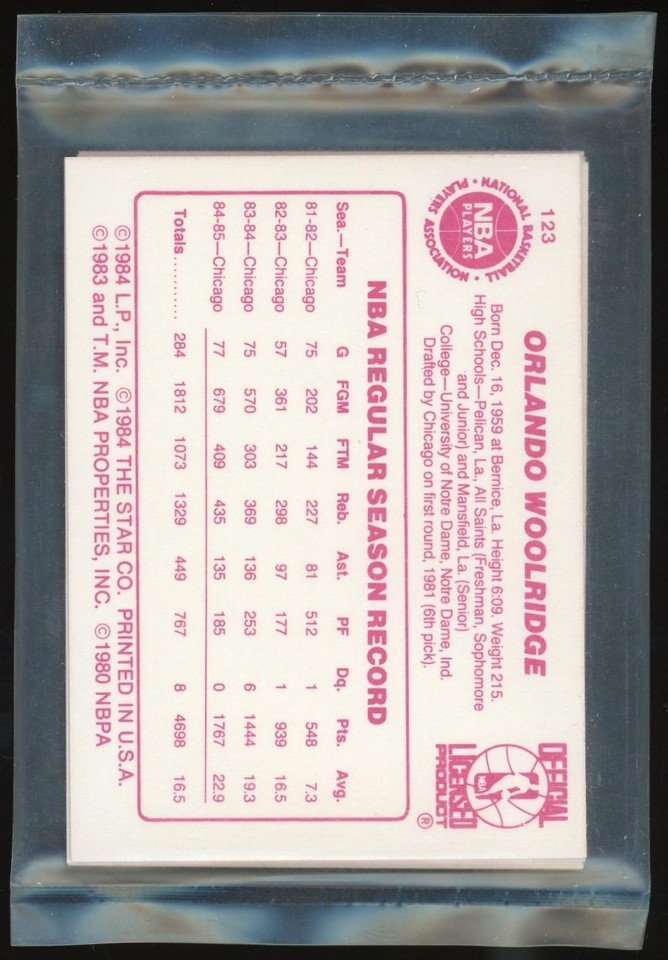 1985/86 Star Chicago Bulls Bagged Team Set Michael Jordan 2nd year | eBay