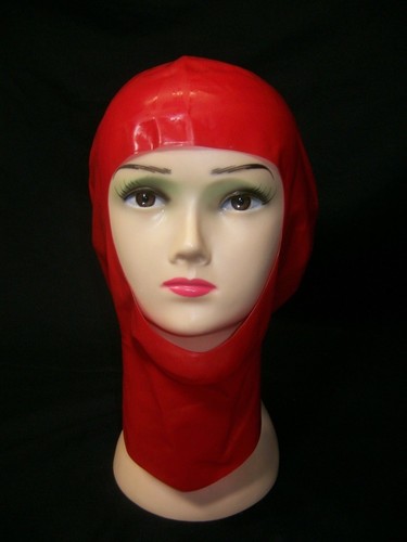 Bondage Fetish Mask RUBBER LATEX BDSM 1410 OPEN FACE WEAR GIMP CATSUIT ...