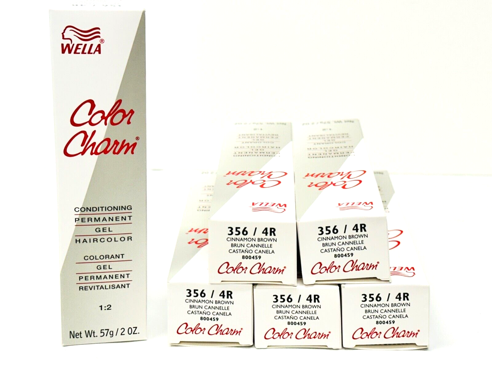 WELLA COLOR CHARM PERMANENT DYE GEL 4R/356 CINNAMON BROWN PACK OF 6 | eBay