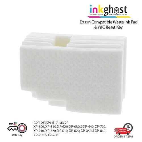 Ink Pad Replacement for Epson XP-600, XP-610, XP-620, XP-630 with WIC ...