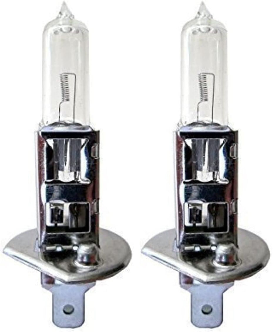 2x H1 P14.5S 12V 55W Halogen Quartz Headlamp Headlight Light Bulbs Car ...
