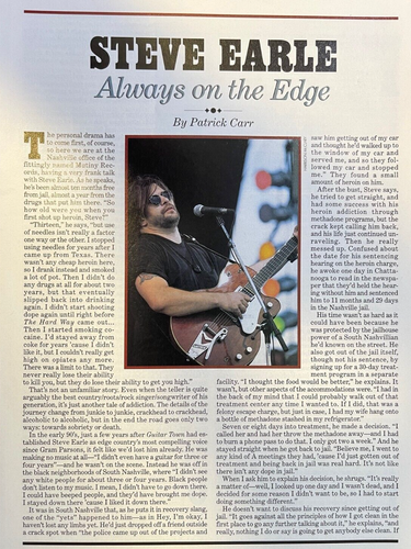 1996 Country Singer Steve Earle | eBay