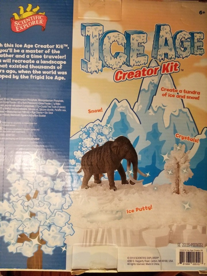 ICE AGE CREATOR KIT - EDUCATIONAL SCIENTIFIC EXPLORER SCIENCE ...