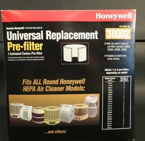 Honeywell #38002 Universal Replacement Activated Carbon Pre-Filter FREE ...