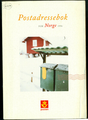 Posten Postadressebok for Norge 1996 Norway Postal Zip Codes Book ...