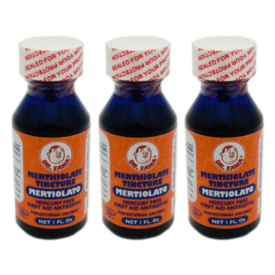 Dr Sana Merthiolate Tincture. Antiseptic for Minor injuries. 1 oz. Pack ...