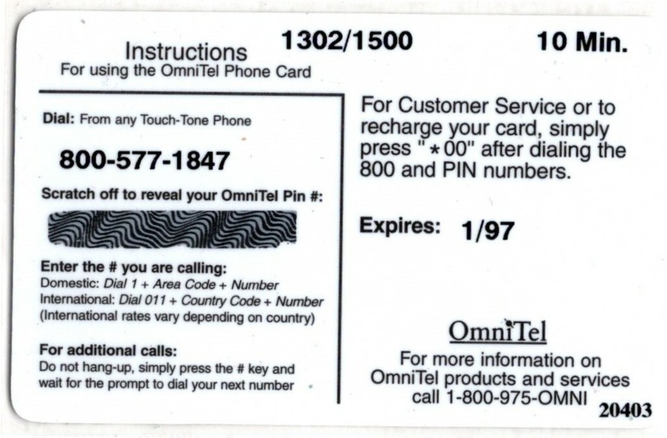 1996/1997 OmniTel PHIL RIZZUTO phone calling card NEW YORK YANKEES ...