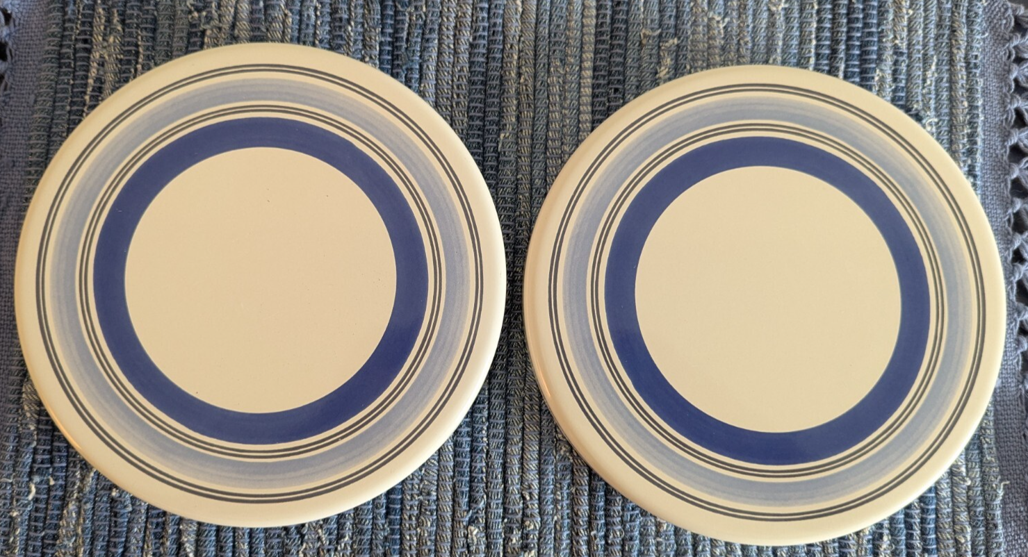 HTF Pfaltzgraff Rio Set of 2 8" Metal Electric Stove Burner Covers ...