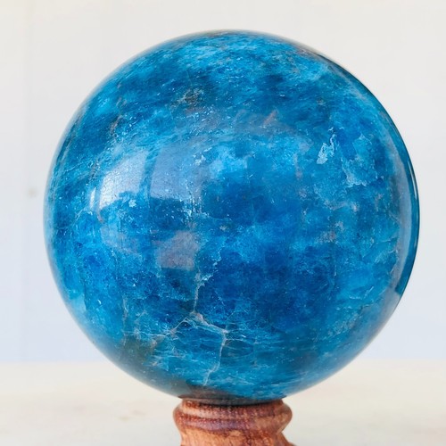 1190g Natural Blue Apatite Quartz Crystal Sphere Mineral Specimen ...