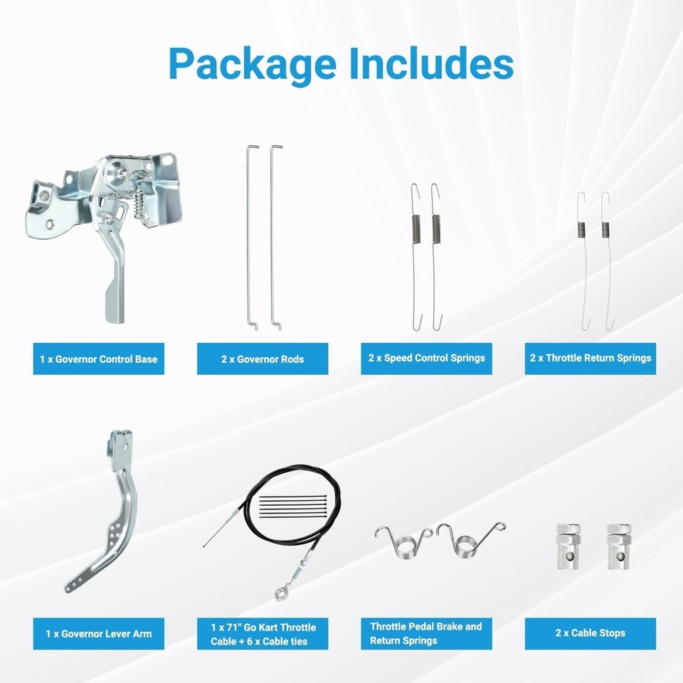 71 inch Go Kart Throttle Cable and Throttle Linkage Assembly Kit ...