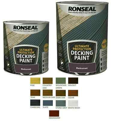 Ronseal Ultimate Decking Paint 2.5L/5L - Revive - Rescue Protect Deck ...