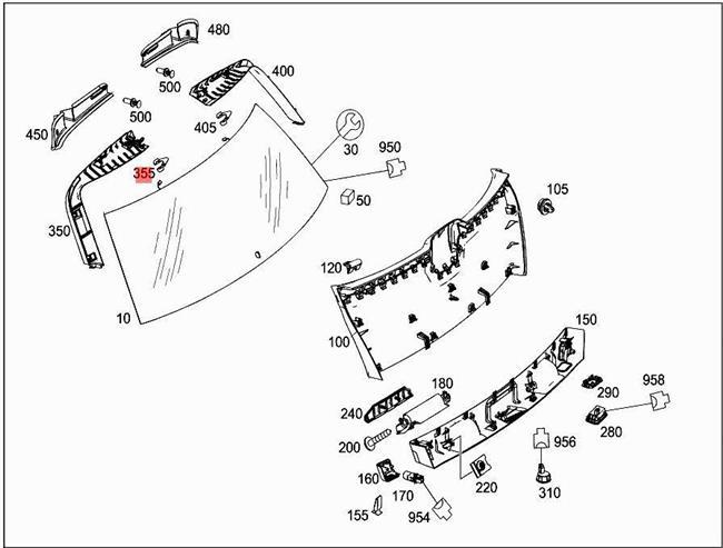Genuine Clip MERCEDES BBDC Cla Gla Glc Gle Gls C253 C292 0029912170 | eBay