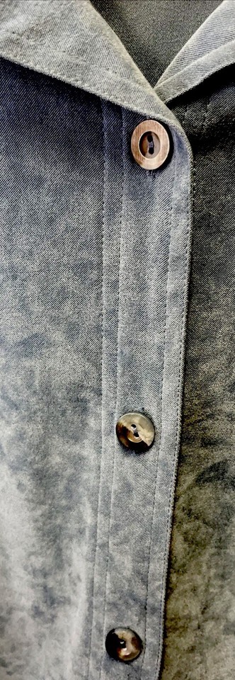 Sari Jacobs Jacket Women’s XL Blue Button Down Stretch Suede Like ...
