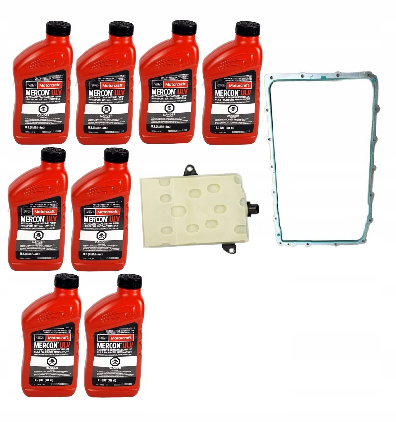 Motorcraft Mercon ULV 7.56 L 10-Speed Transmission Oil + Gasket ...