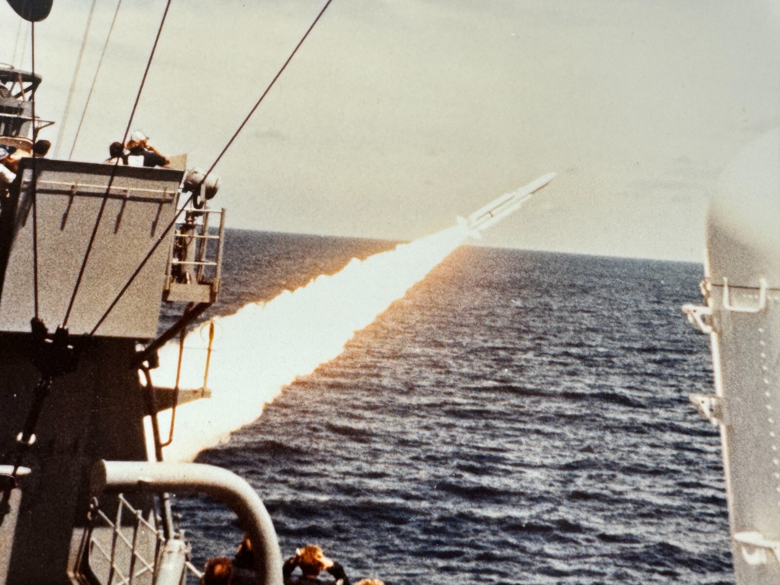 Vintage 1982 USS TICONDEROGA CG-47 Original AEGIS Missile Test Launch ...