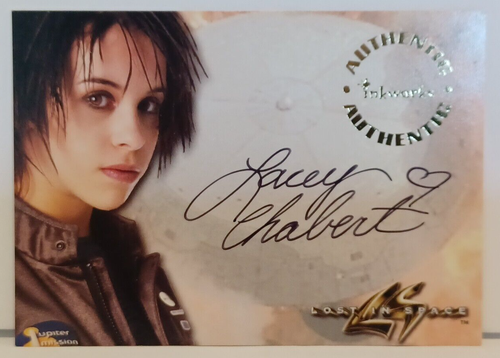 Lost in Space Movie LACEY CHABERT SIGNED Autograph Card Penny Robinson ...