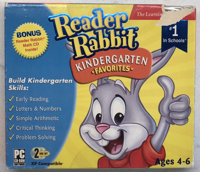 Reader Rabbit Kindergarten Favorites With Bonus Reader Rabbit Math CD ...