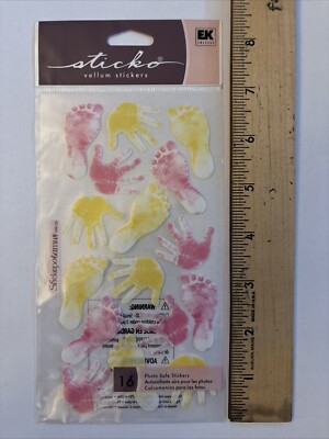 Scrapbook EK Success Sticko Vellum Baby Girl Prints Stickers SPVM20 | eBay