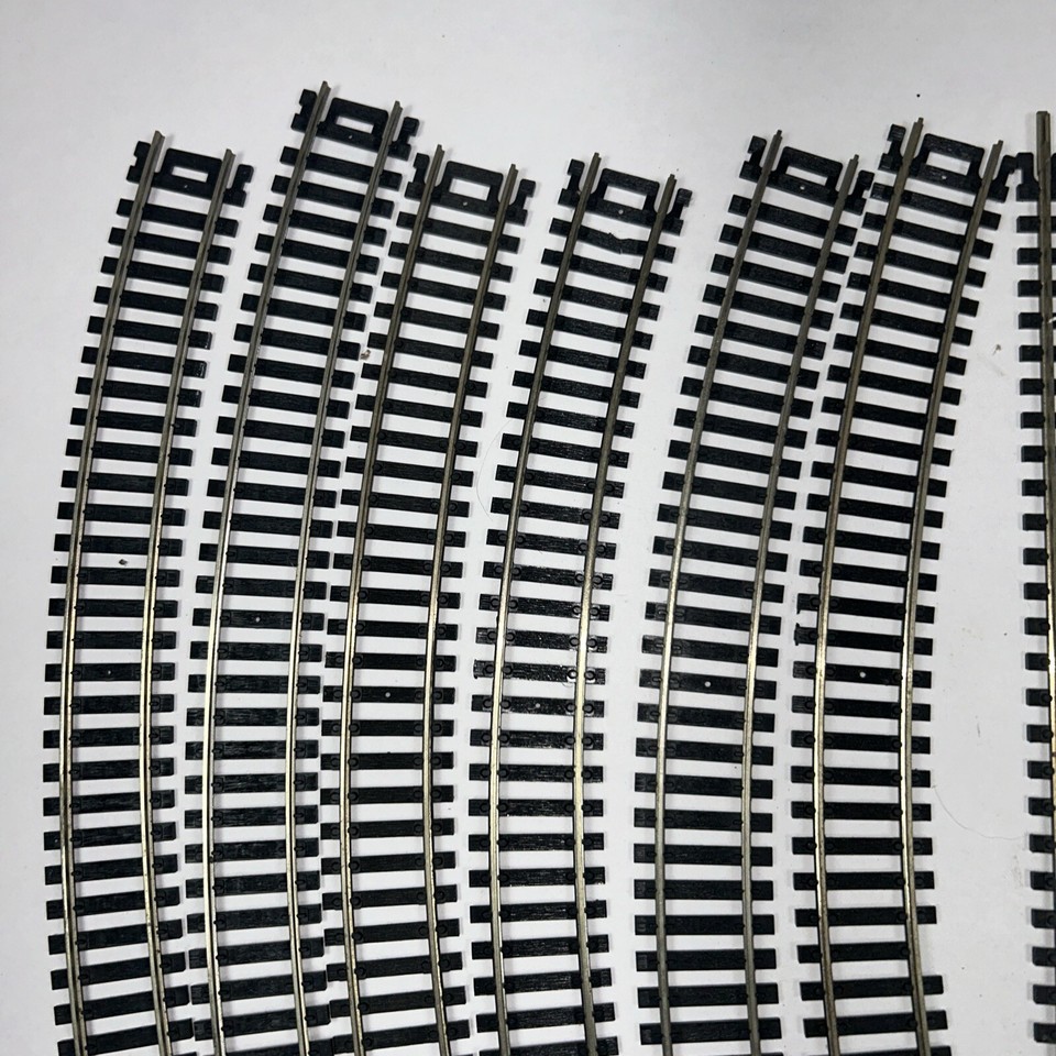 Ho Scale Atlas Nickel Silver Code 100 Snap Track 9” Straight 18R Curved ...