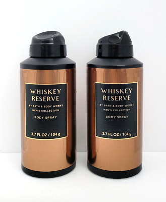 2 Bath & Body Works Whiskey Reserve Men's Collection Deodorizing Body ...