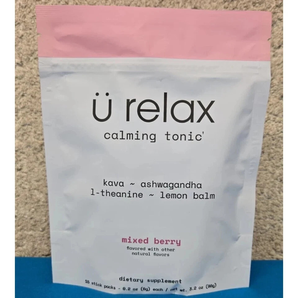 U Relax Calming Co - Mixed Berry Flavored 15 Sticks Pack - Brand New ...