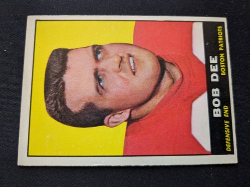 1961 Topps Football Card # 181 Bob Dee - Boston Patriots (EX) | eBay